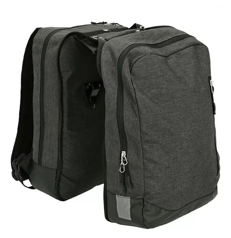 2 in 1 Backpack and Double Pannier Bag | Bike Seat Bag – Warehouse X Online
